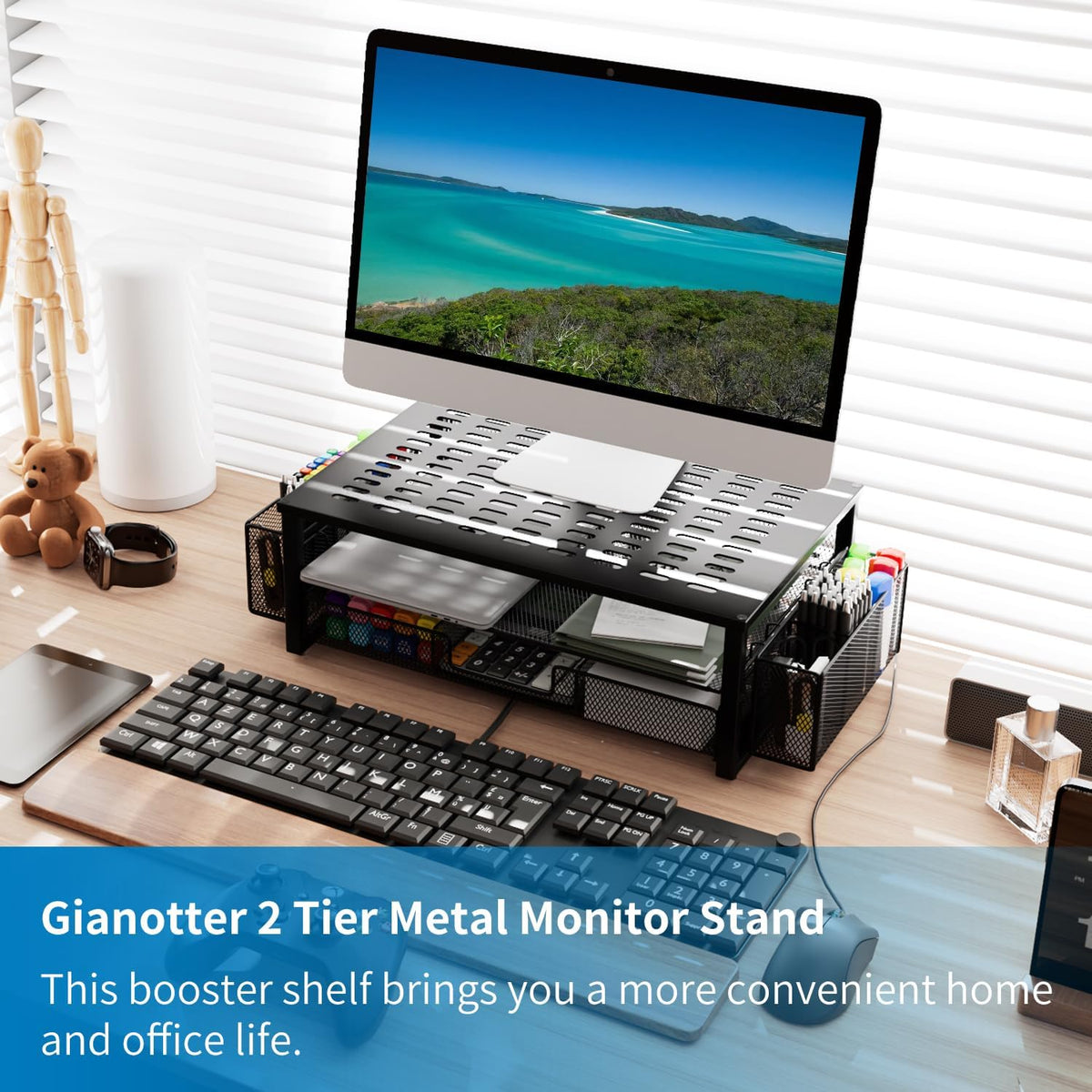 gianotter Multifunction Metal Monitor Raise Stand – Kinzd