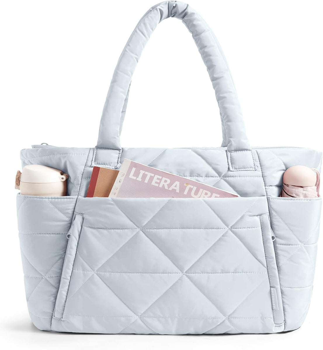 BAGSMART Puffer Tote Bag | Quilted Shoulder Bags – Kinzd