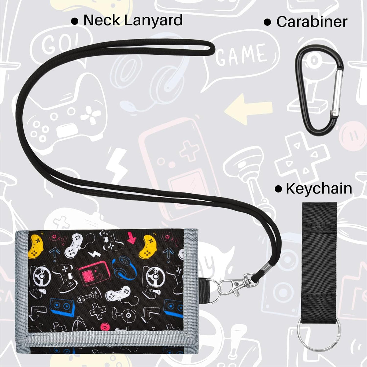 Lattlefnki Kids Trifold Wallet – Kinzd