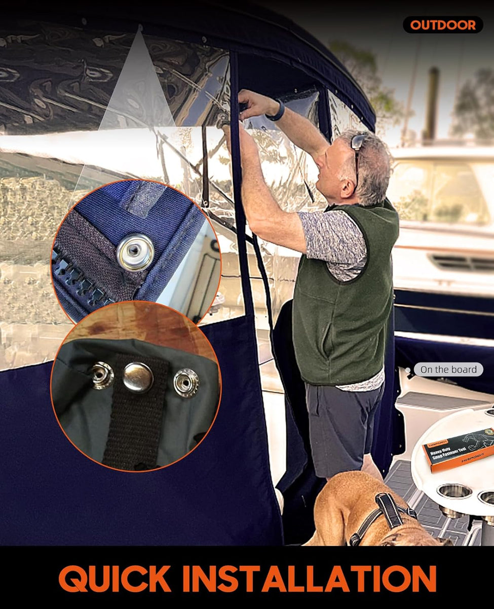 Hapden Heavy Duty Snap Fastener Tool Kit Kinzd