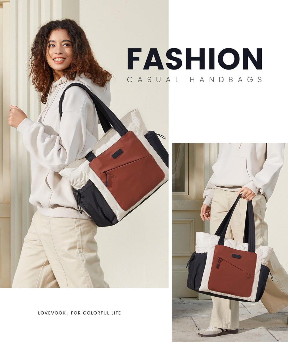 LOVEVOOK Puffer Tote Bag Set – Kinzd
