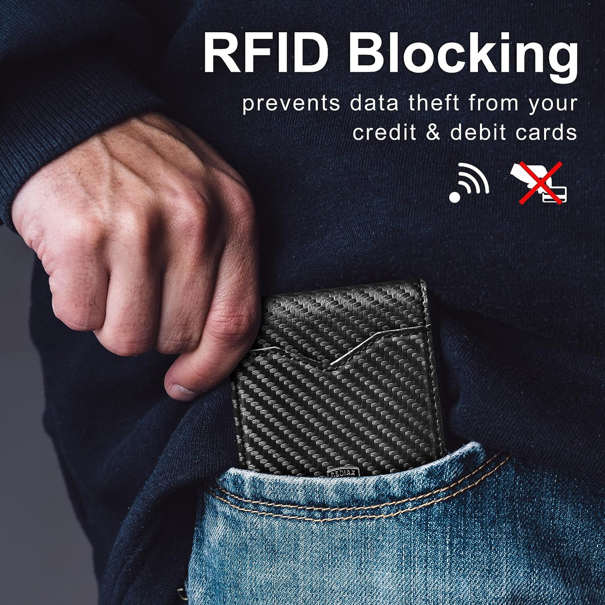 GSOIAX Carbon Fiber Bifold Wallet – Kinzd