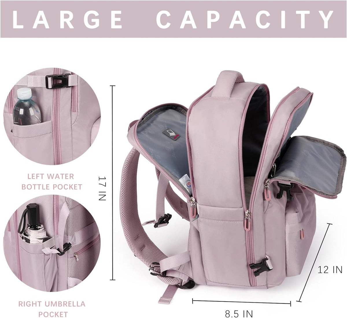 SHRRADOO 17 Inch Business Travel Laptops Backpack – Kinzd