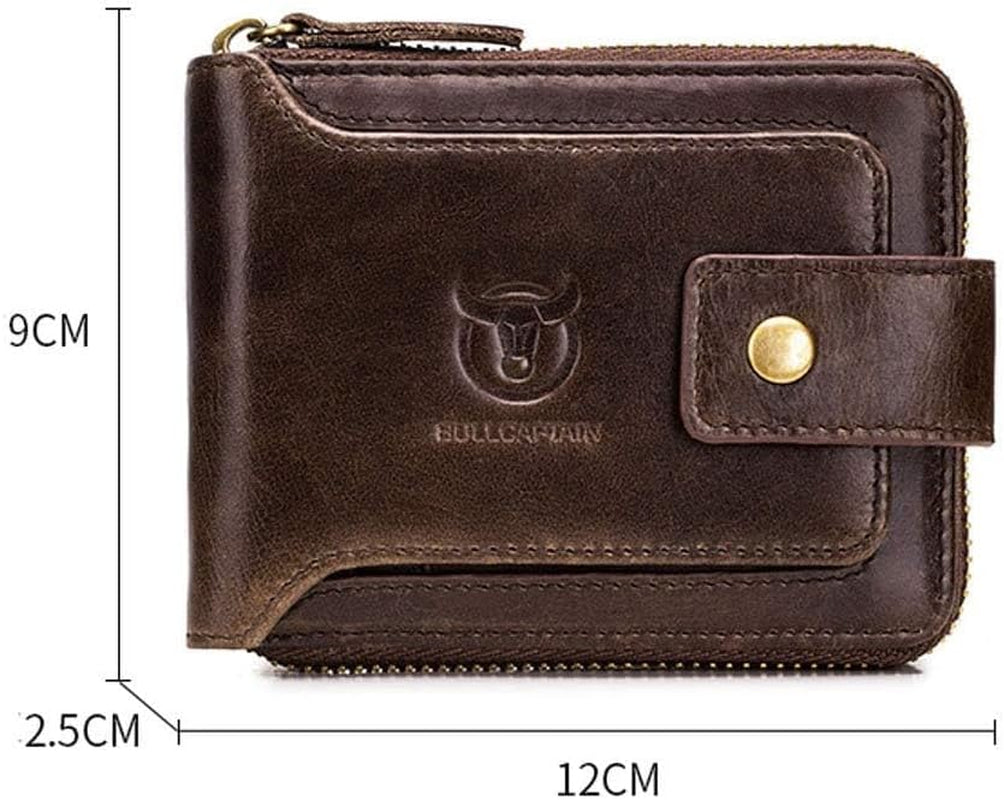 BULLCAPTAIN Bifold Wallet | Zip Coin Wallets – Kinzd